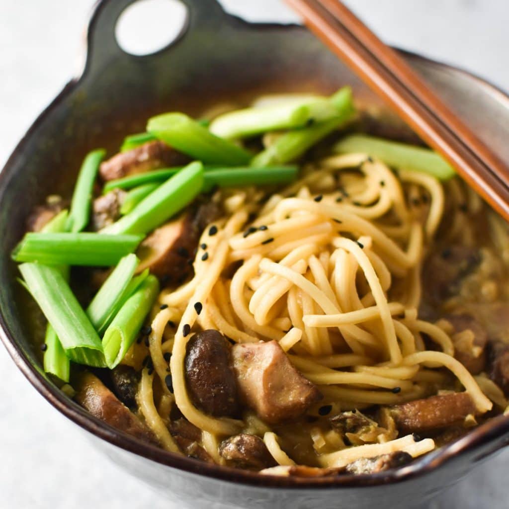Soy Free Mushroom Ramen - The Dizzy Cook