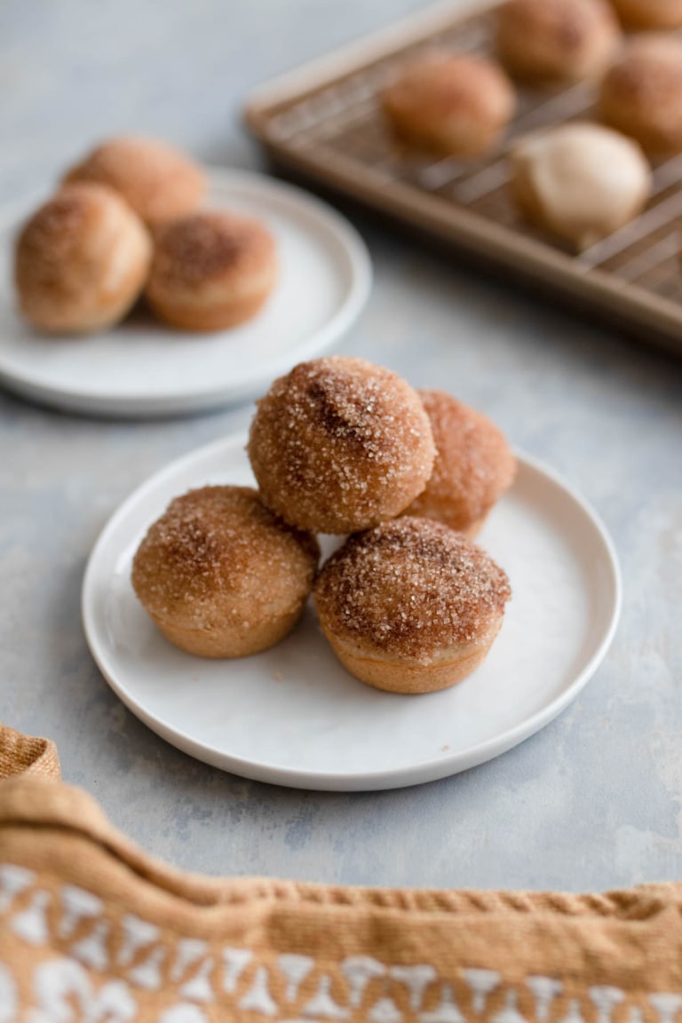 Baked Donut Holes - The Dizzy Cook