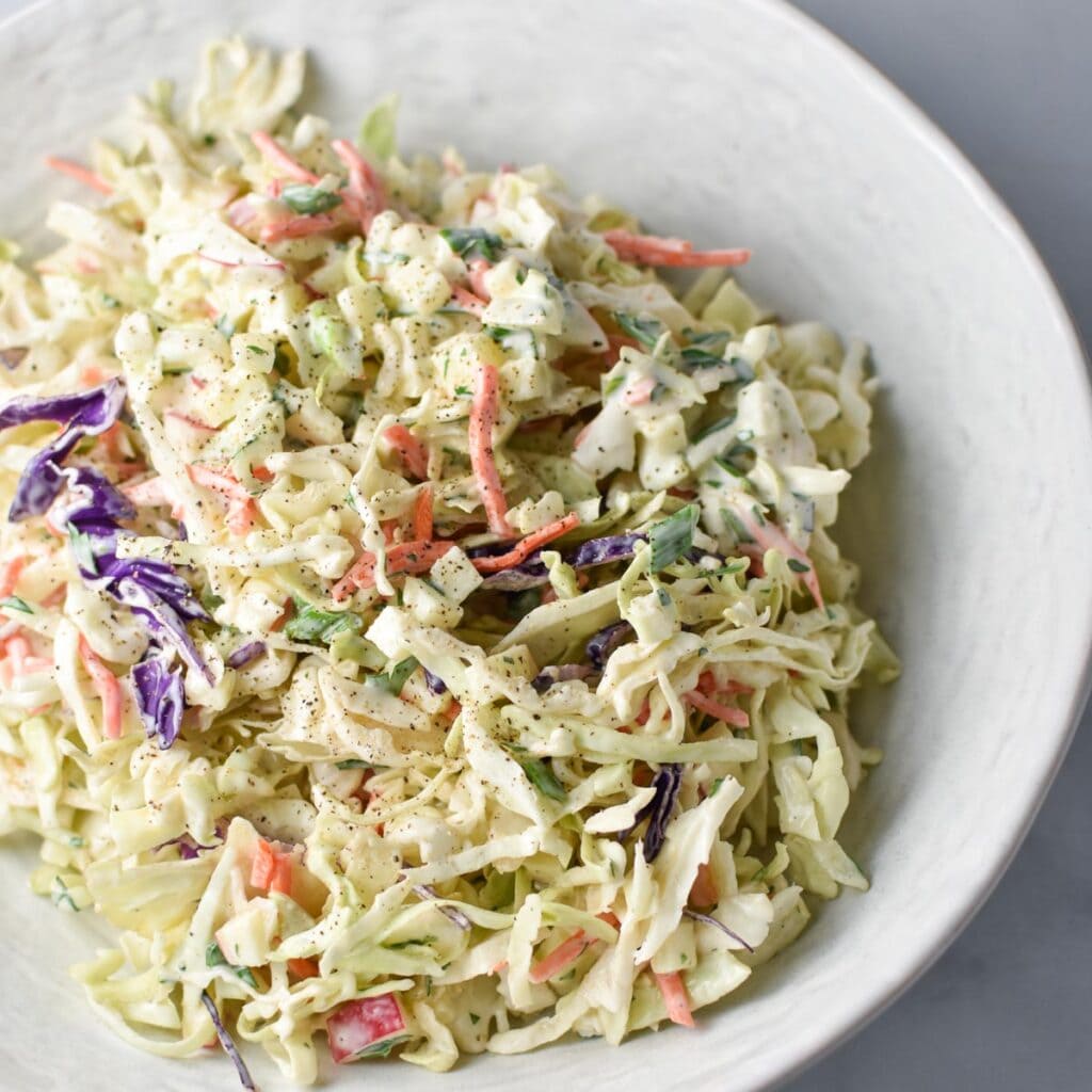 Coleslaw with Apples - The Dizzy Cook