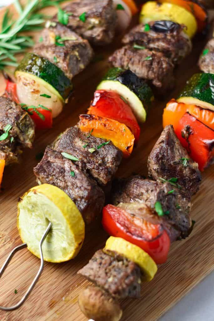 Beef Kabobs in the Oven - The Dizzy Cook