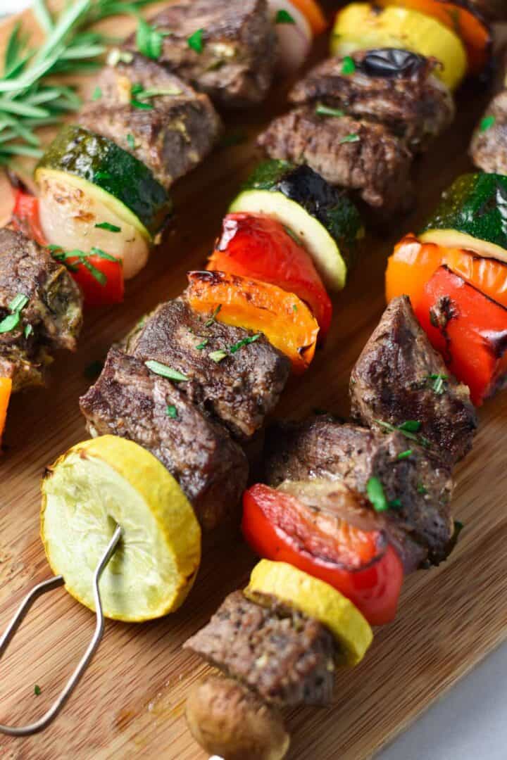 Beef Kabobs in the Oven - The Dizzy Cook