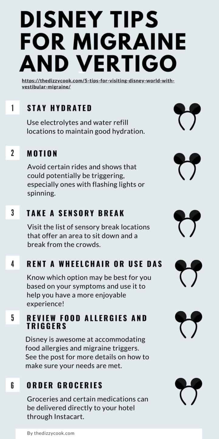 How to Avoid Migraine Attacks & Vertigo at Disney World - The Dizzy Cook