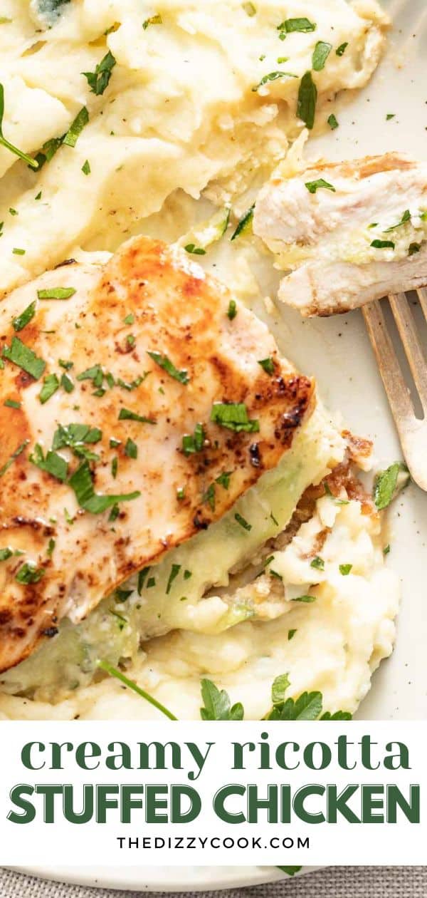 Ricotta Stuffed Chicken - The Dizzy Cook