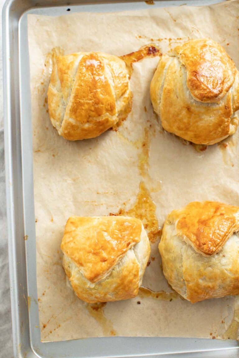 Easy Chicken Wellington with Dijon Cream Sauce - The Dizzy Cook