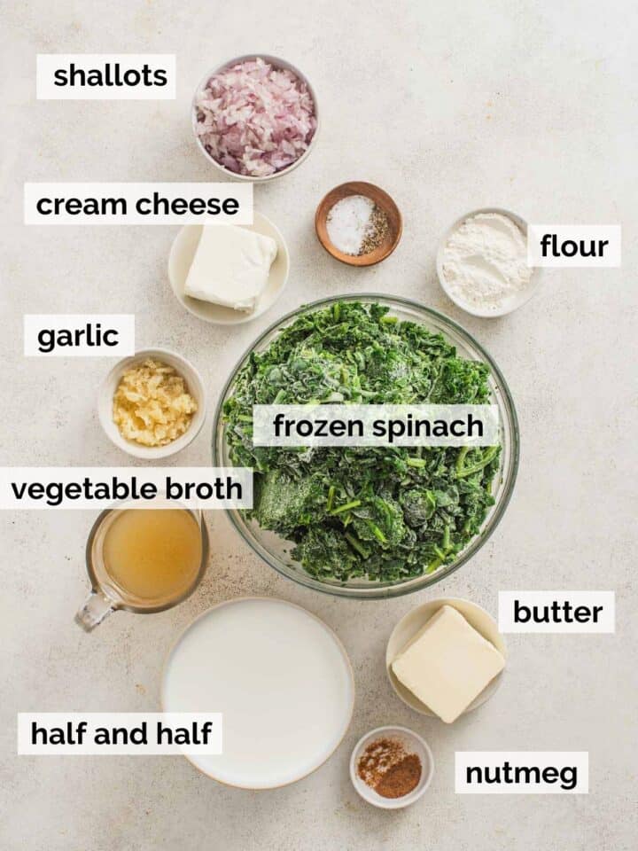 Baked Creamed Spinach (From Frozen) - The Dizzy Cook