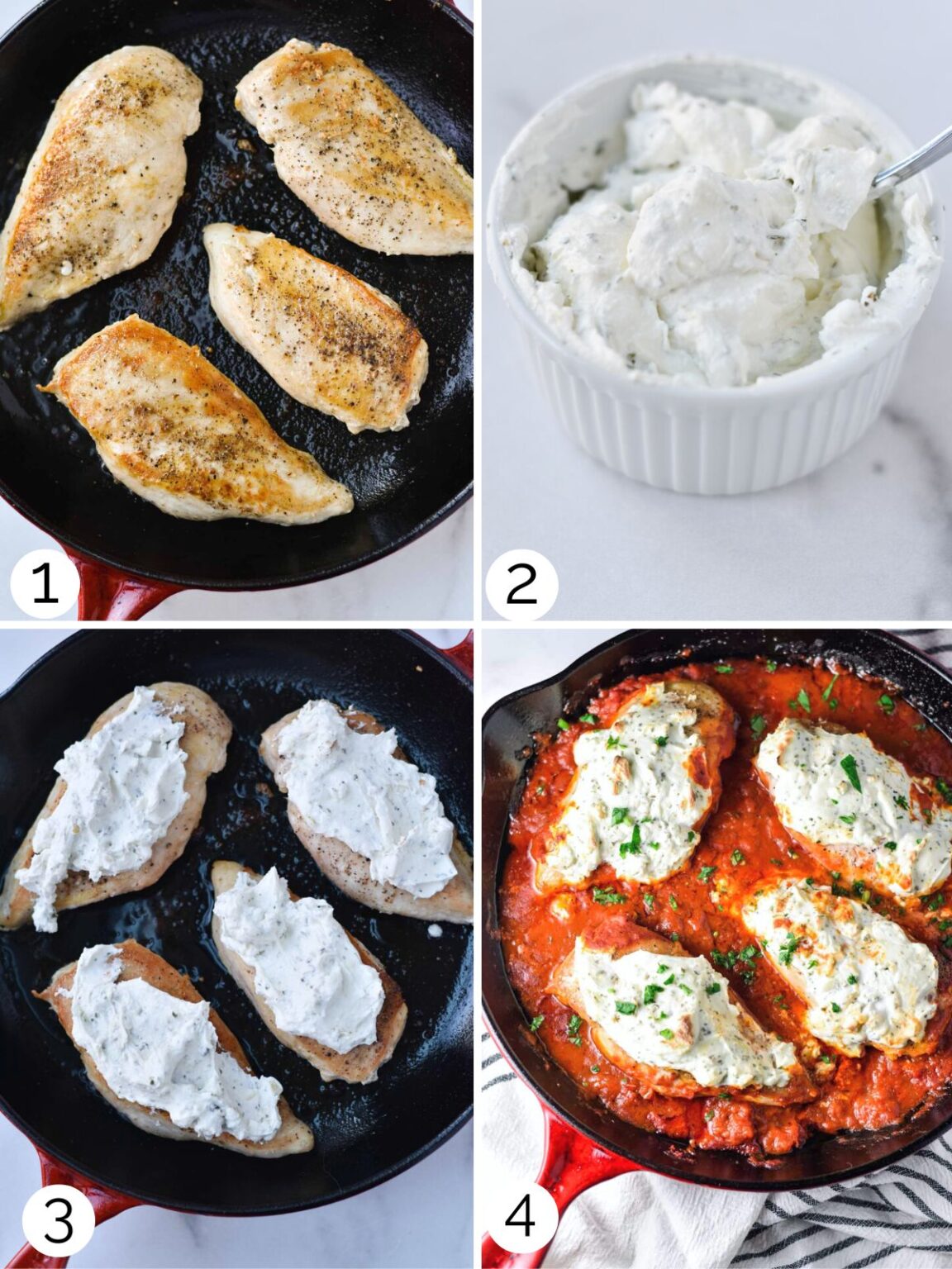 Baked Ricotta Chicken - The Dizzy Cook