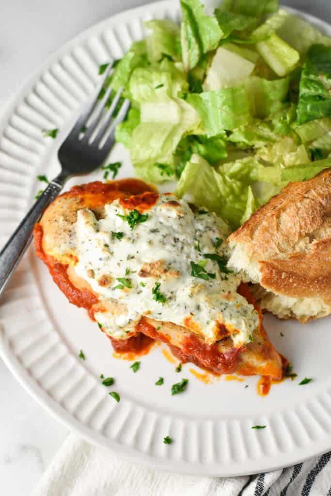 Baked Ricotta Chicken - The Dizzy Cook