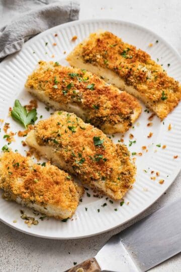 Air Fryer Halibut with Crispy Panko - The Dizzy Cook