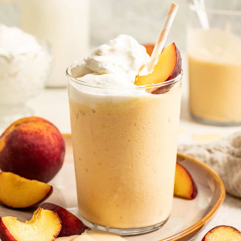 Peach Milkshake (Fresh or Frozen Peaches) Chick-Fil-A Copycat! - The ...