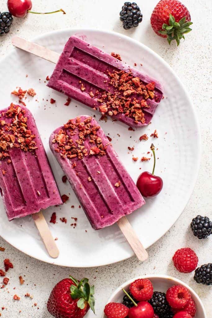 Cottage Cheese Protein Popsicles - The Dizzy Cook
