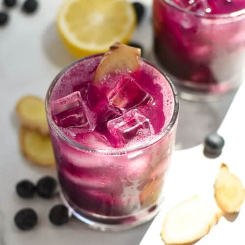 Blueberry Mocktail - The Dizzy Cook