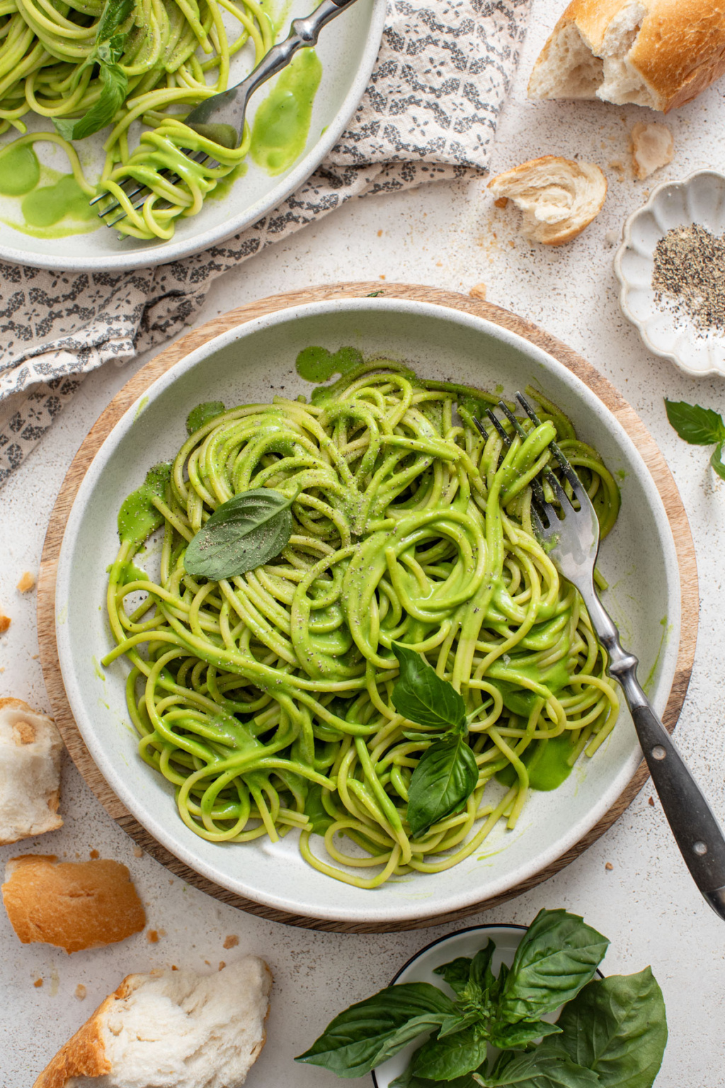 Creamy Spinach Pasta - The Dizzy Cook