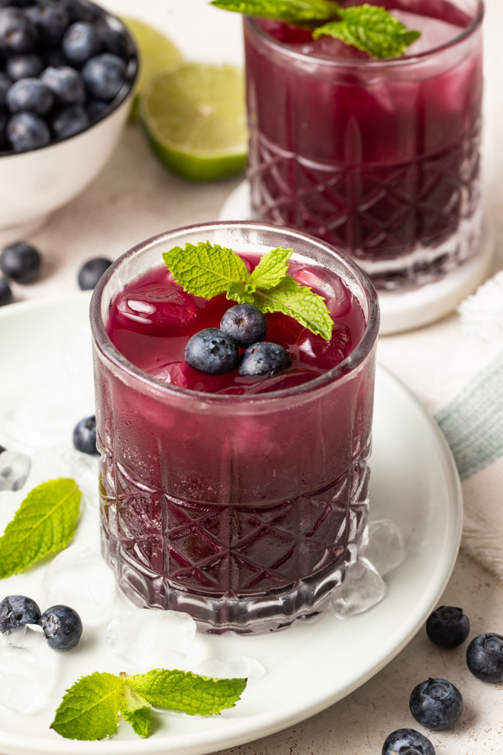 Blueberry Mojito Mocktail - The Dizzy Cook