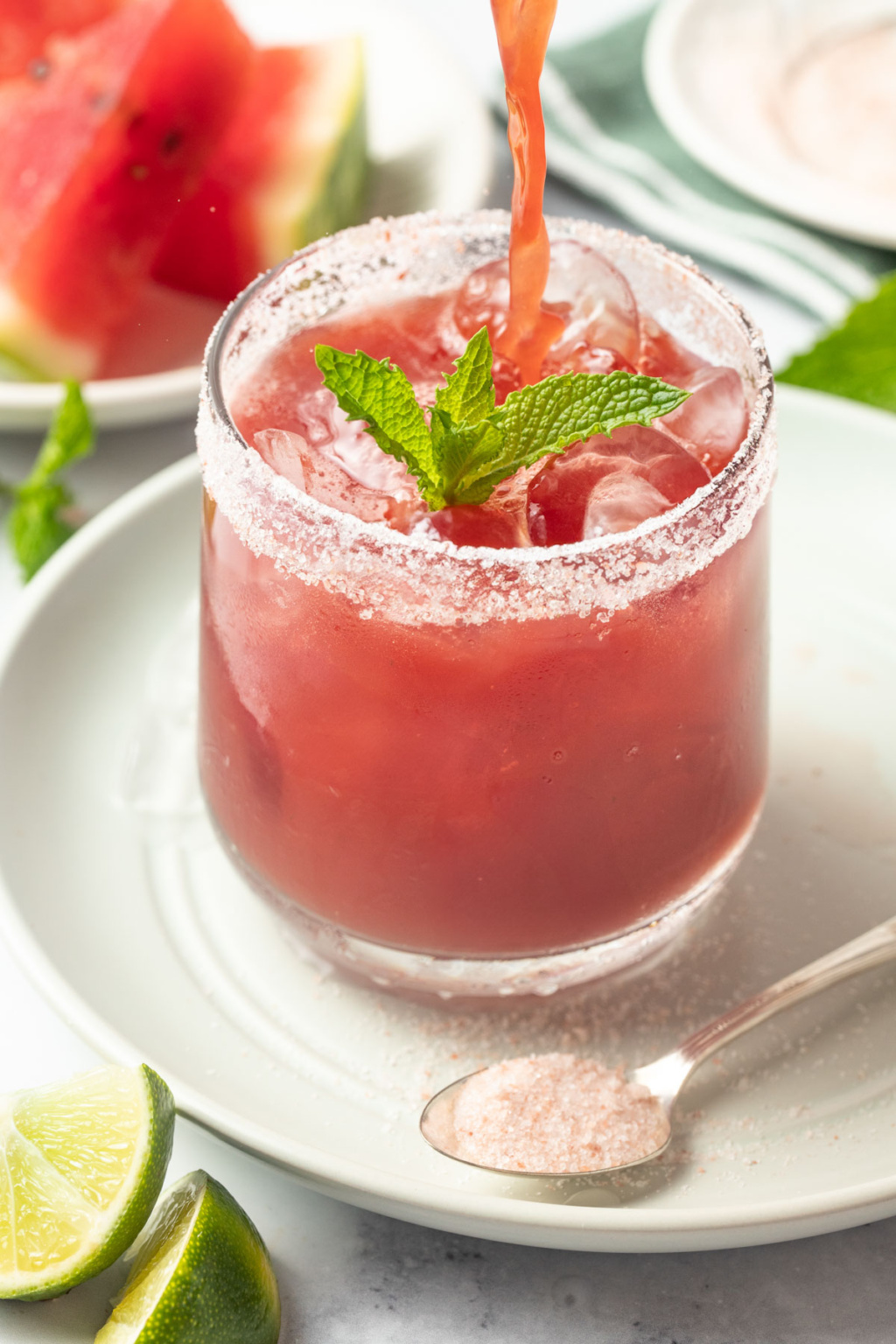 Watermelon Juice with Mint - The Dizzy Cook