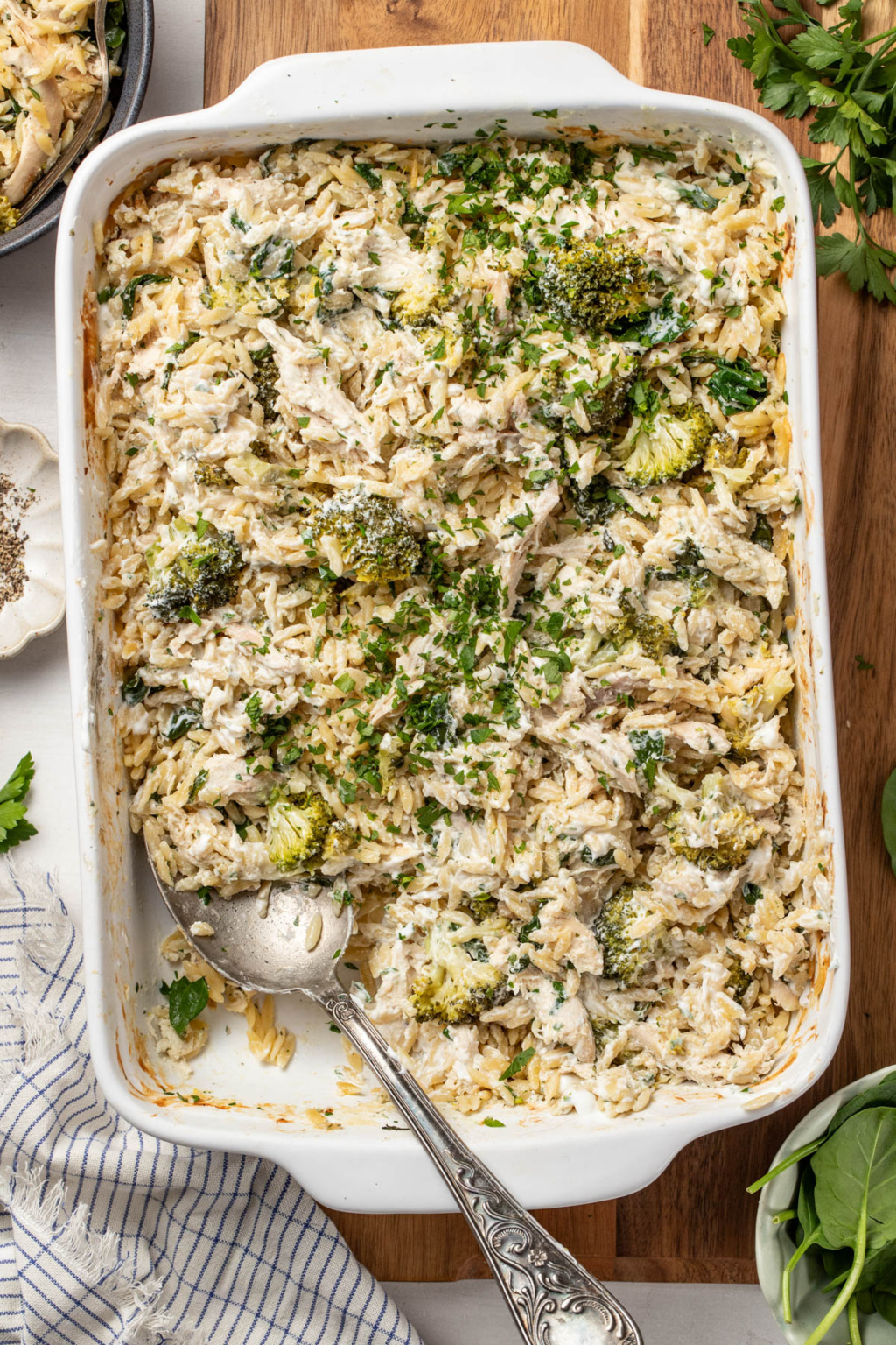 Chicken Orzo Bake with Boursin - The Dizzy Cook