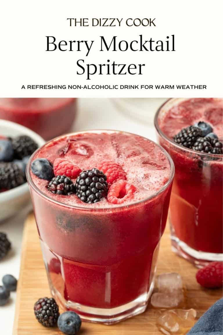 Easy Mixed Berry Mocktail - The Dizzy Cook