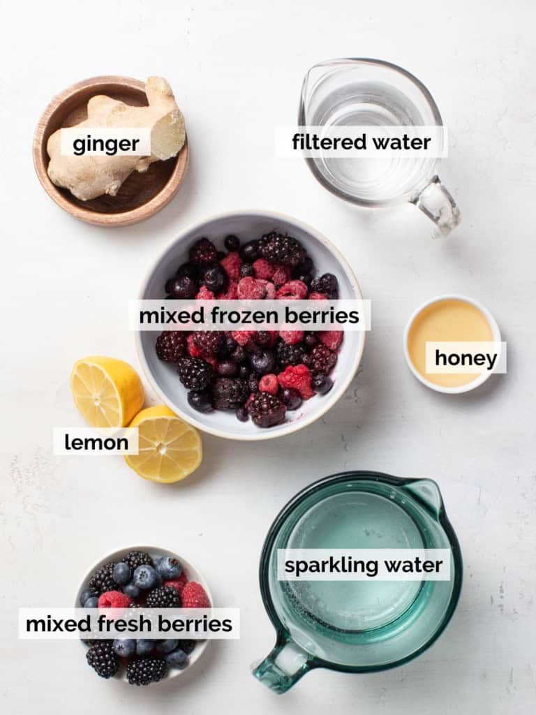 Easy Mixed Berry Mocktail - The Dizzy Cook